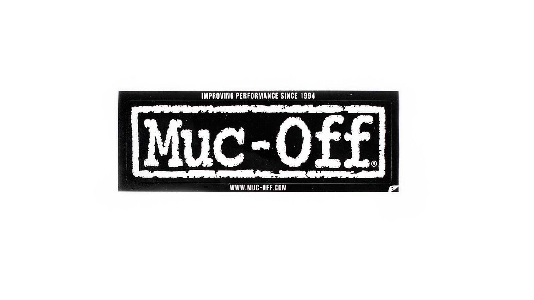 Large Muc-Off black & white sticker | Muc-Off USA